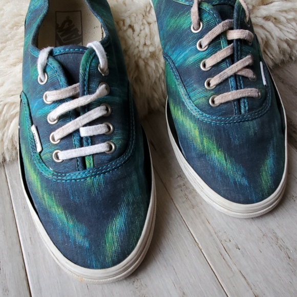 Vans | Shoes | Vans Authentic Gradient Blue And Green Low Tops | Poshmark